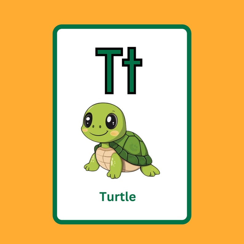 Animal Alphabet Flash Cards, ABC Printable Picture Flashcards ...