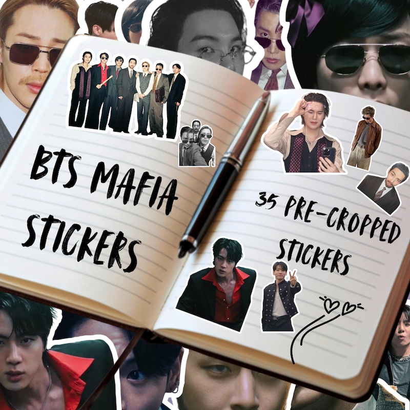 Bts Aesthetic Stickers - Etsy