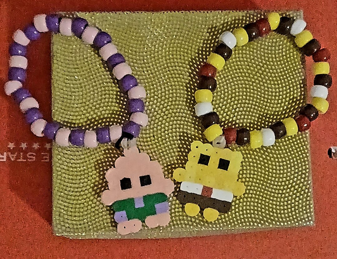 Spongebob and Patrick Themed Perler Kandi Singles Set - Etsy
