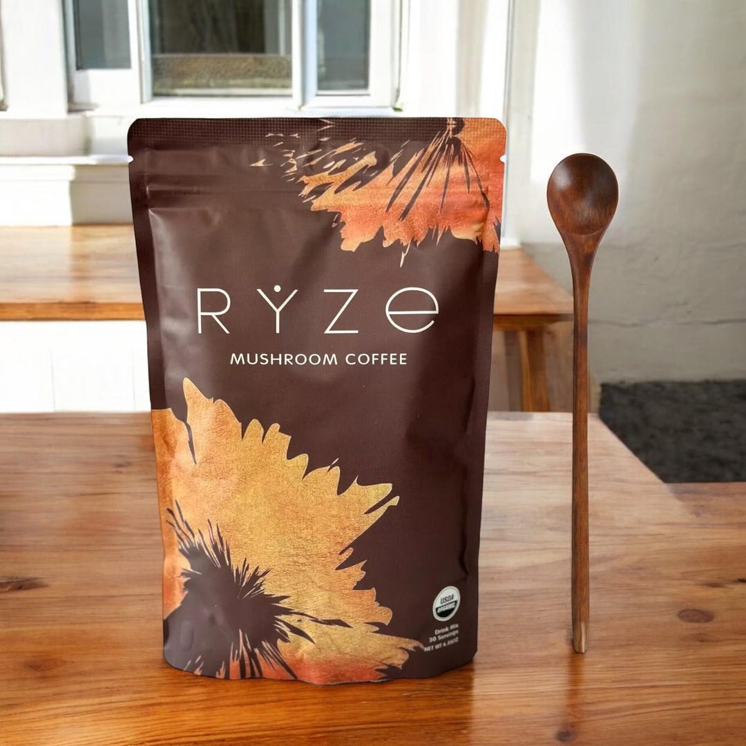 RYZE Mushroom Coffee Handmade Instant Coffee With 6 Adaptogenic ...