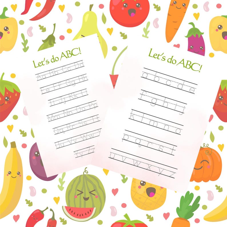 Digital Letter Tracing and Coloring Worksheets ,printable Coloring ...