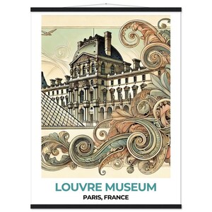 Decorative Louvre Museum Wall Art Iconic Landmark Print for Stylish ...