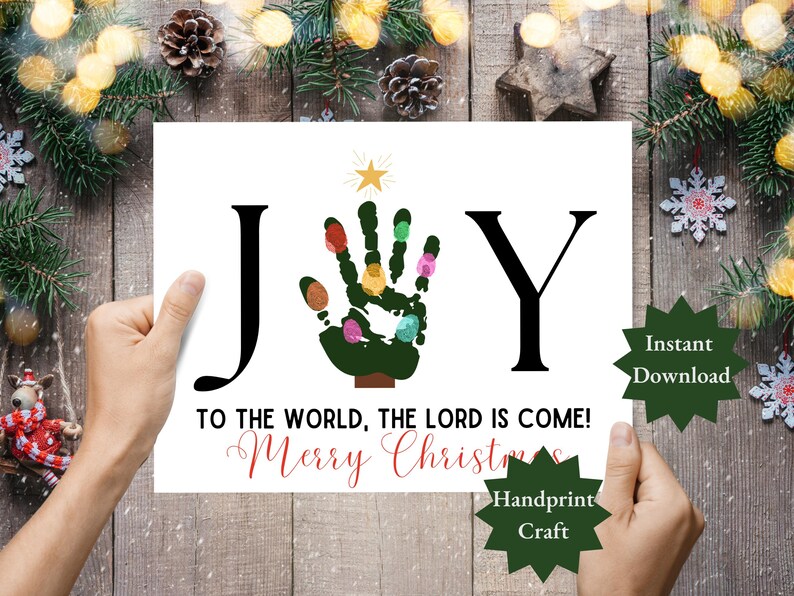 Christmas Handprint Craft, Handprint Art, Daycare Activity, Preschool ...