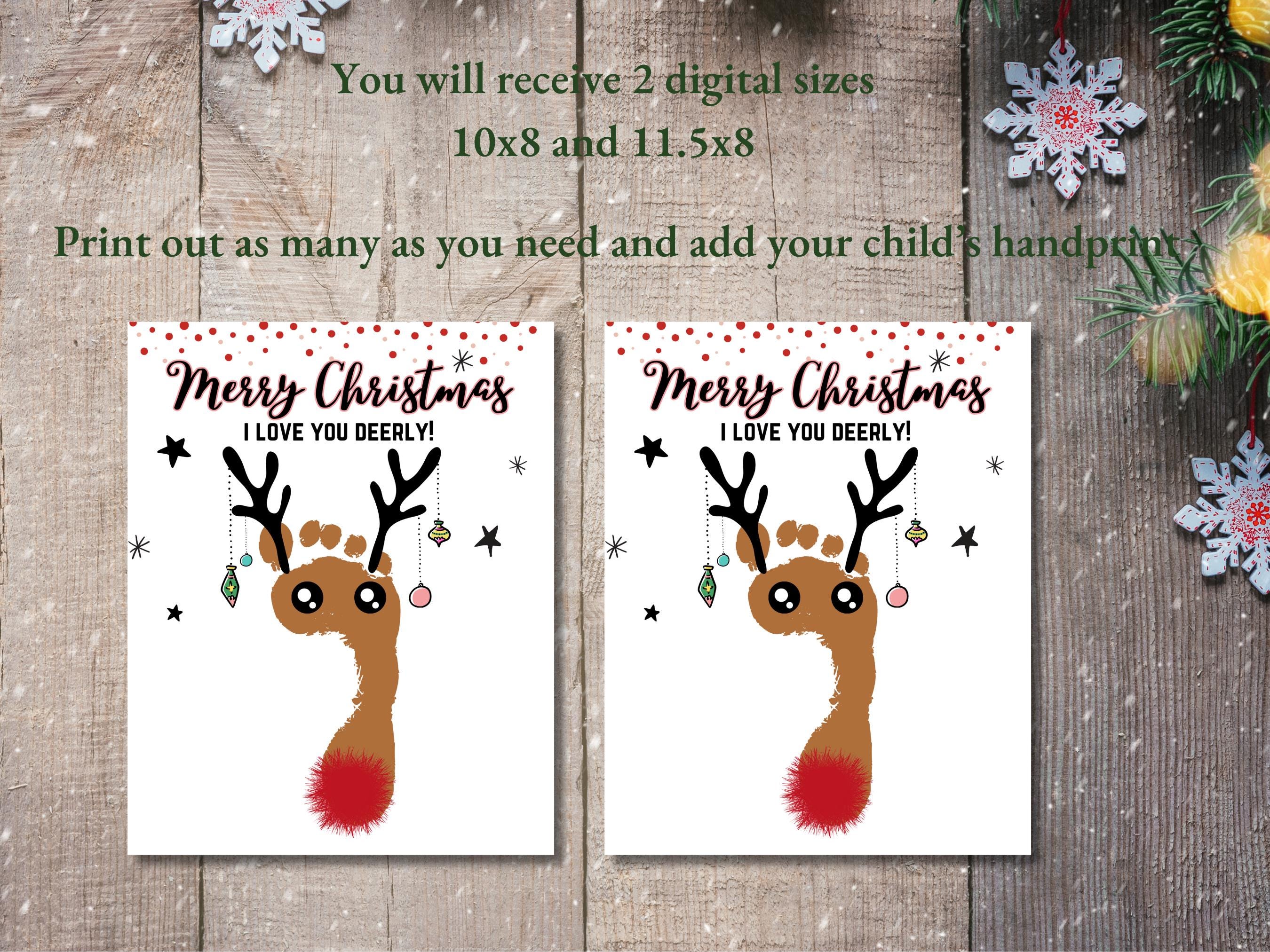 Christmas Footprint Craft, Footprint Art, Daycare Activity, Preschool ...
