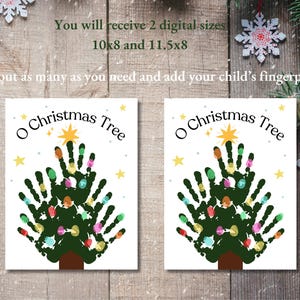 Christmas Handprint Craft, Handprint Art, Daycare Activity, Preschool ...