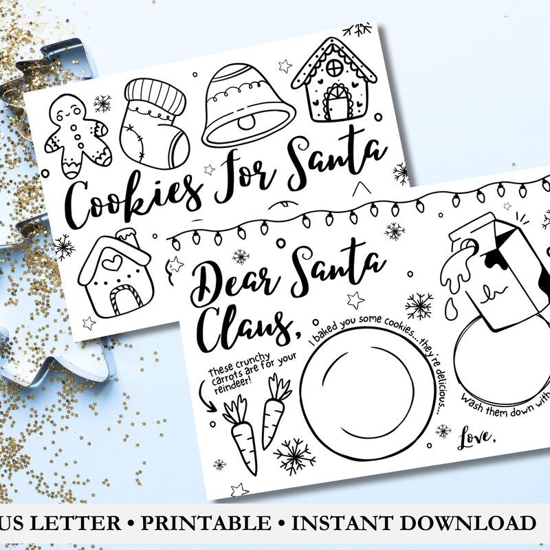 Dear Santa Placemat - Etsy