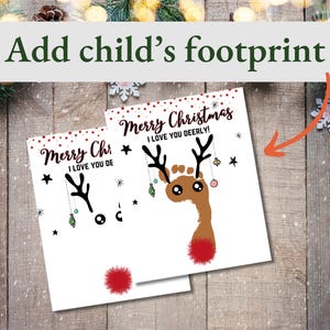 Christmas Footprint Craft, Footprint Art, Daycare Activity, Preschool ...
