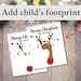 Christmas Footprint Craft, Footprint Art, Daycare Activity, Preschool ...
