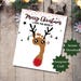 Christmas Footprint Craft, Footprint Art, Daycare Activity, Preschool ...