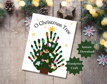 Christmas Handprint Craft, Handprint Art, Daycare Activity, Preschool ...