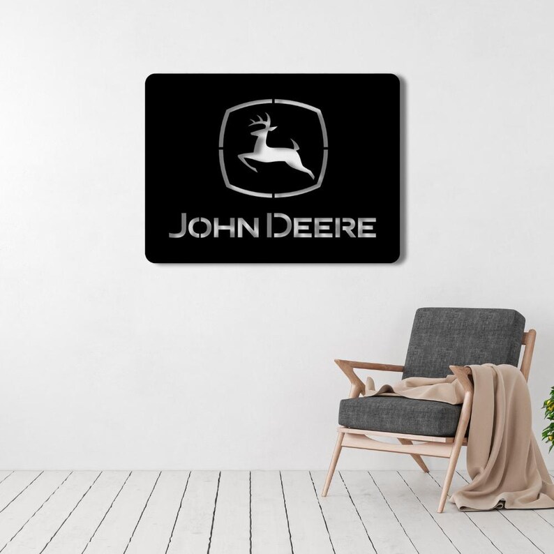 John Deere Logo Cut Ready Vector 5 Files, Dxf, Eps, Svg, Ai, Png, Metal ...