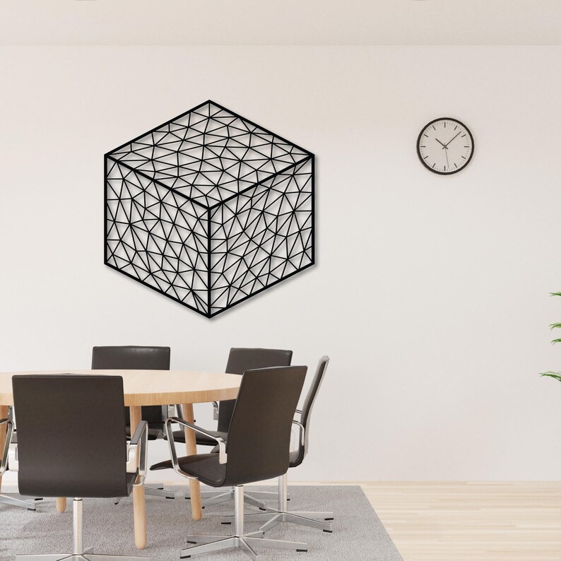 Cube DXF, AI, EPS, Svg, Png Files |cube Wall Art | Cut File for Cnc ...