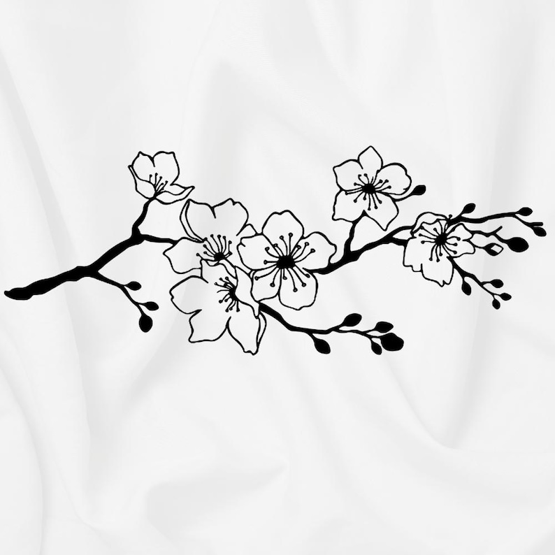 Cherry Blossom Branch SVG | Laser Cut Files (digital Download) - Etsy