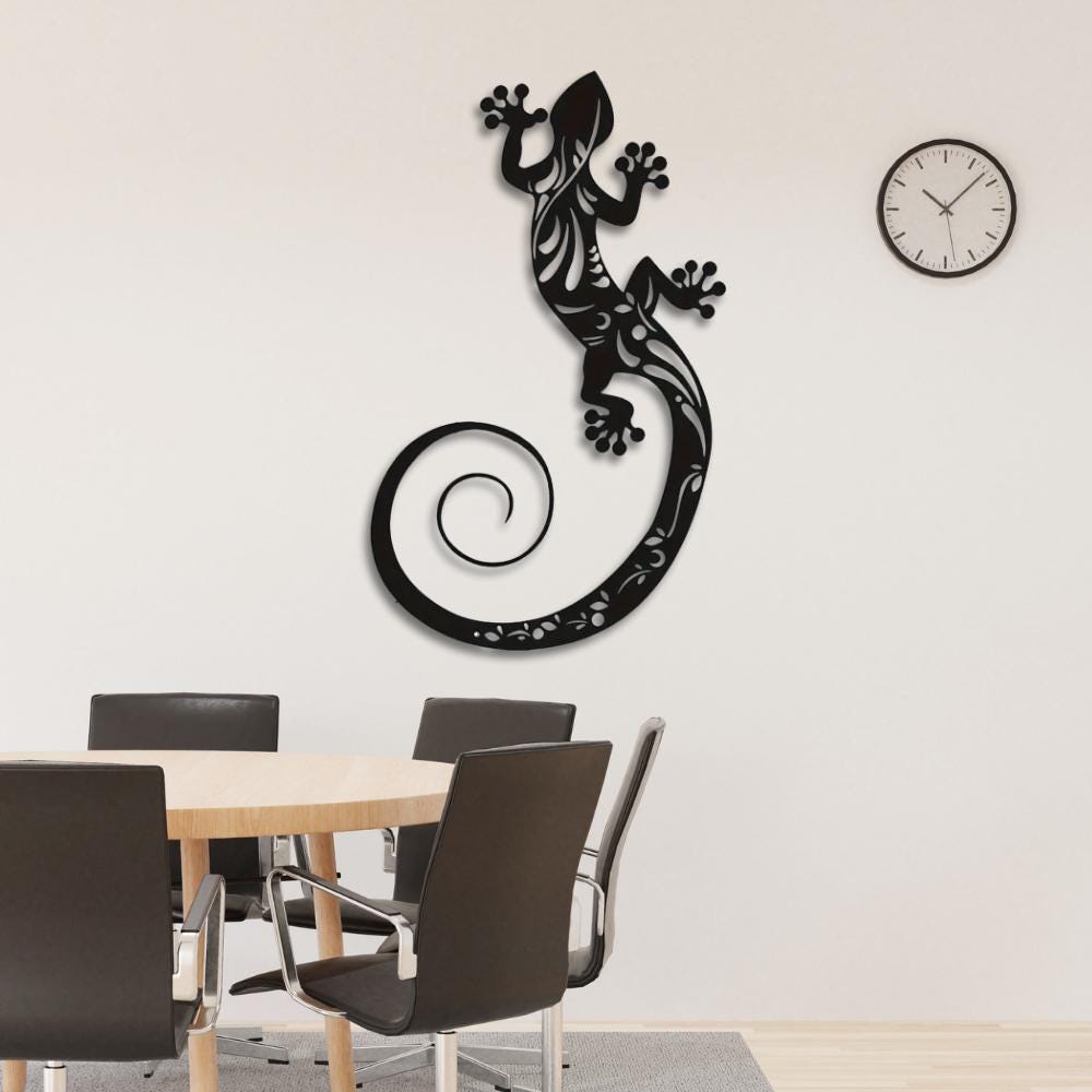 Laser Cut Gecko Lizard Decor, CNC Plasma Cut Files (svg, Dxf, Eps, Png ...