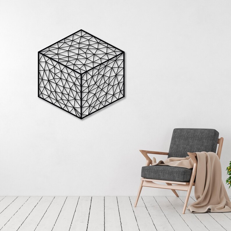 Cube DXF, AI, EPS, Svg, Png Files |cube Wall Art | Cut File for Cnc ...