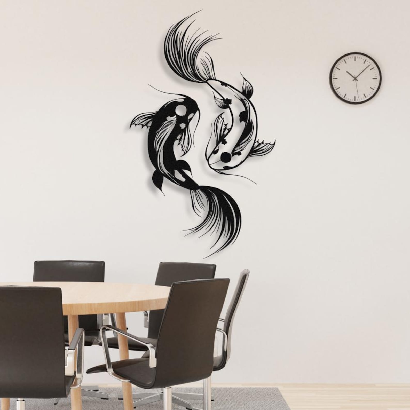 Koi Fish Mandala Design, SVG, DXF, EPS, Png, Cut File for Cnc,koi, Fish ...