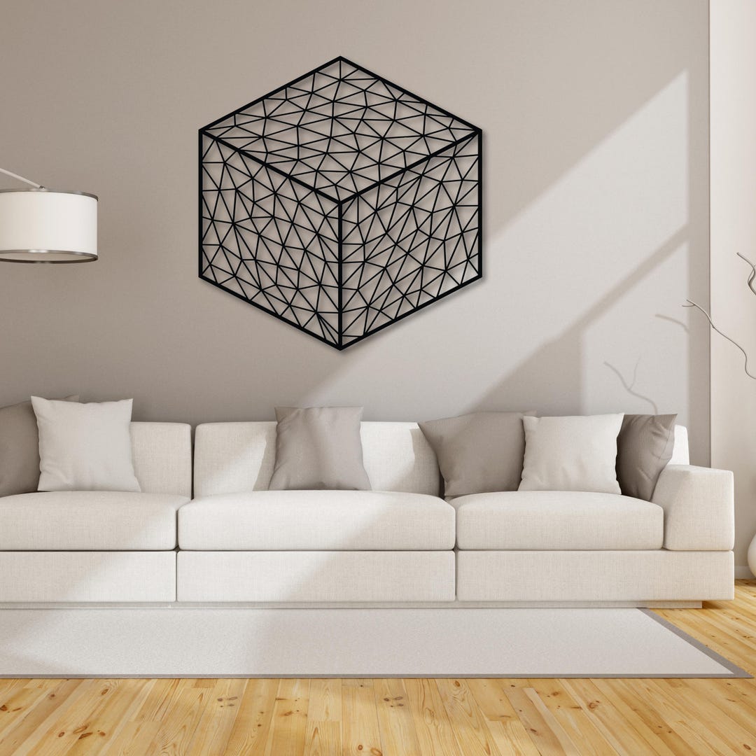 Cube DXF, AI, EPS, Svg, Png Files |cube Wall Art | Cut File for Cnc ...