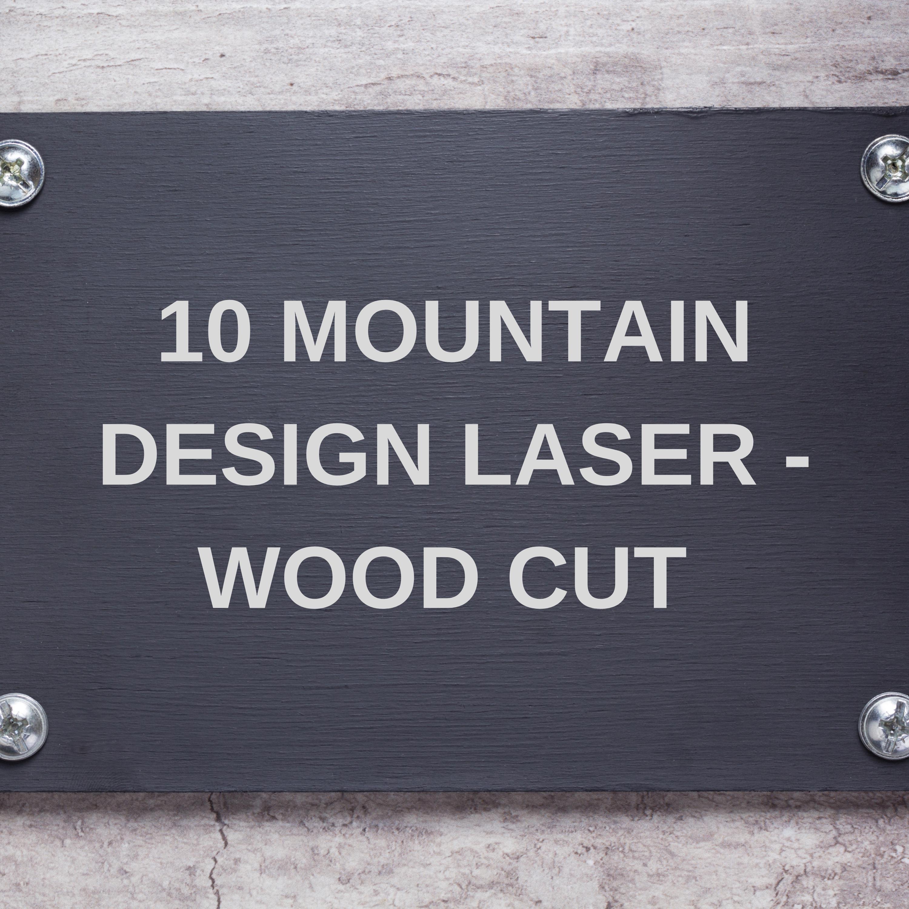 10 Mountain Design, Mountain Laser Cut Svg, Dxf, Eps, Ai, Png, Metal Cut, Wood Cut, Engraving ...