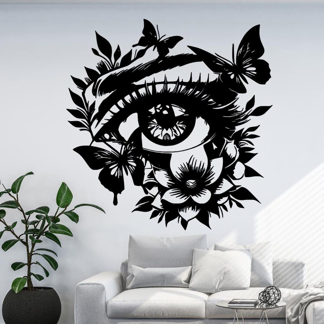 Flower, Butterfly, Eyes, DXF, Svg, Eps, Png Files, Leather Engraving ...