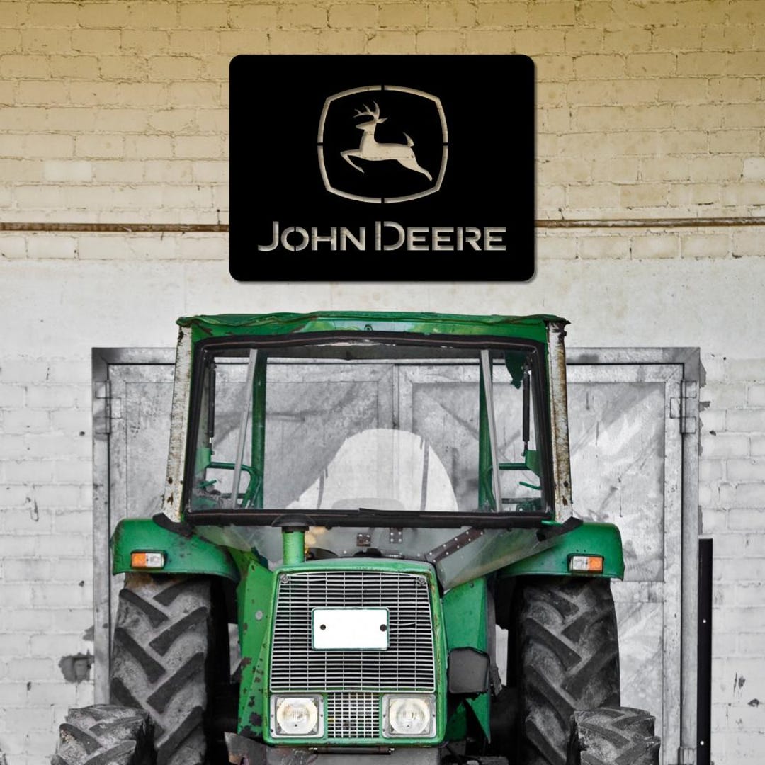 John Deere Logo Dxf, Eps, Svg, Illustrator, Png Files ,cut Ready, Metal ...