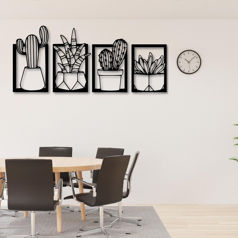 Cactus DXF, AI, EPS, Svg, Png Files | Wall Art | Cut File for Cnc ...