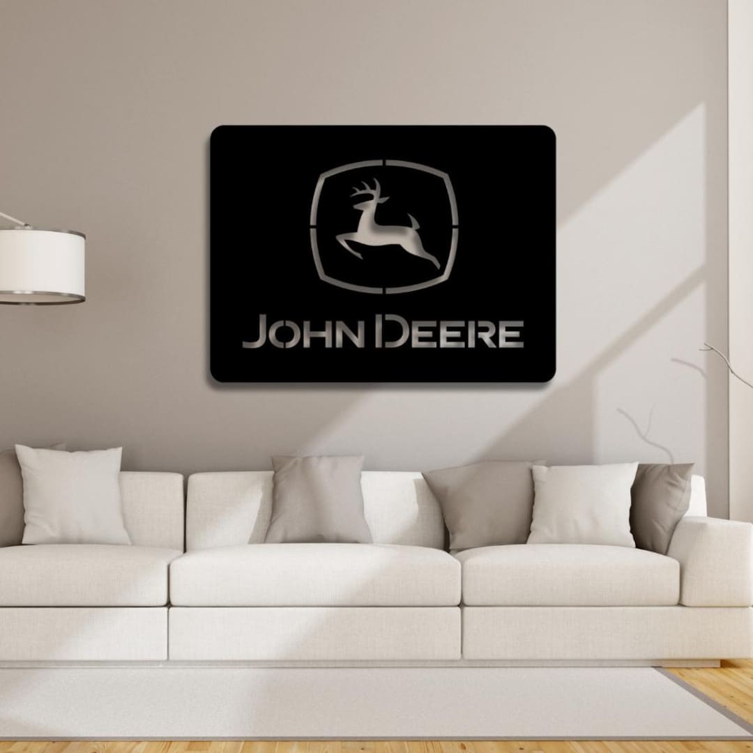 John Deere Logo Cut Ready Vector 5 Files, Dxf, Eps, Svg, Ai, Png, Metal ...
