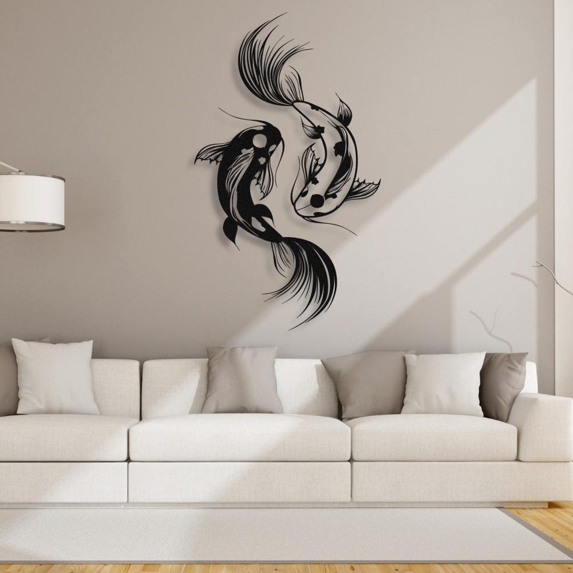 Koi Fish Mandala Design, SVG, DXF, EPS, Png, Cut File for Cnc,koi, Fish ...