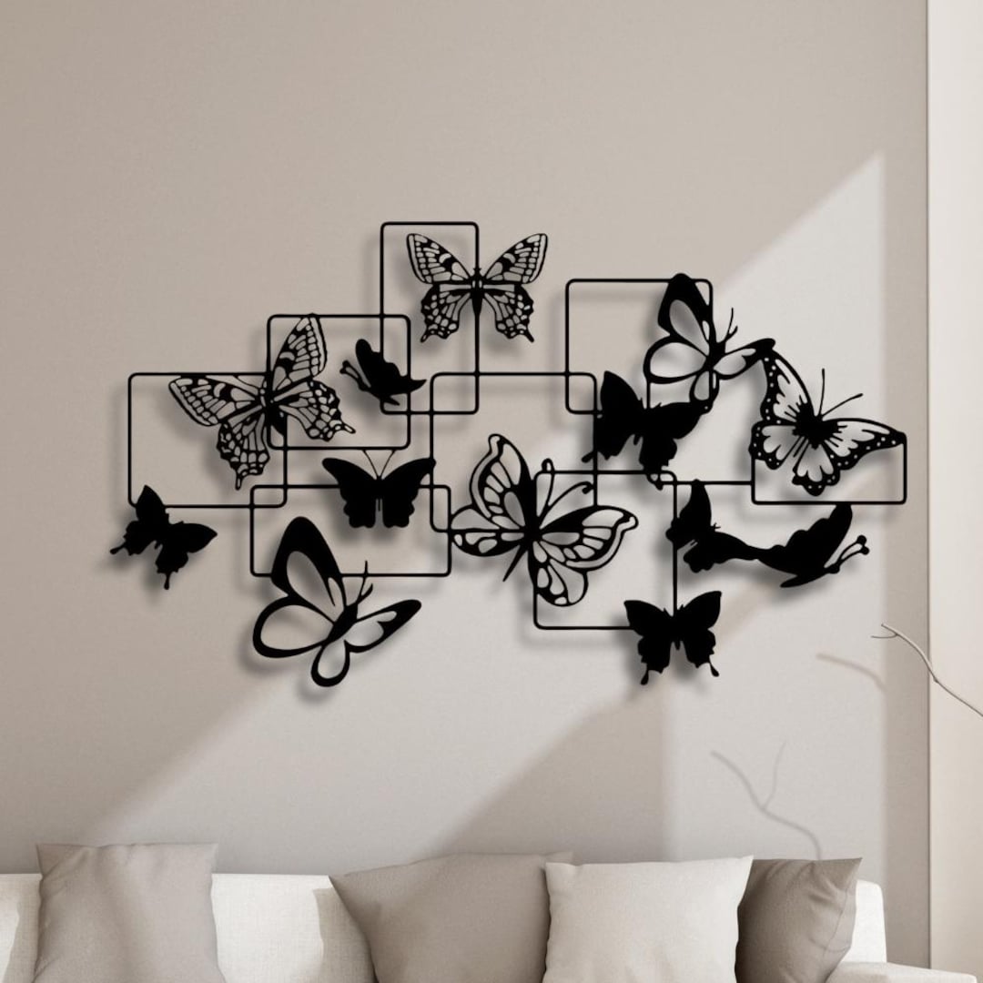 Butterfly Laser Cut DXF, Svg, Eps, Png Files, Butterfly Home Decor ...