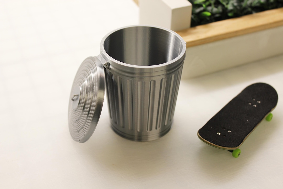 Miniature Trash Can W/ Lid | 3D Printed - Etsy