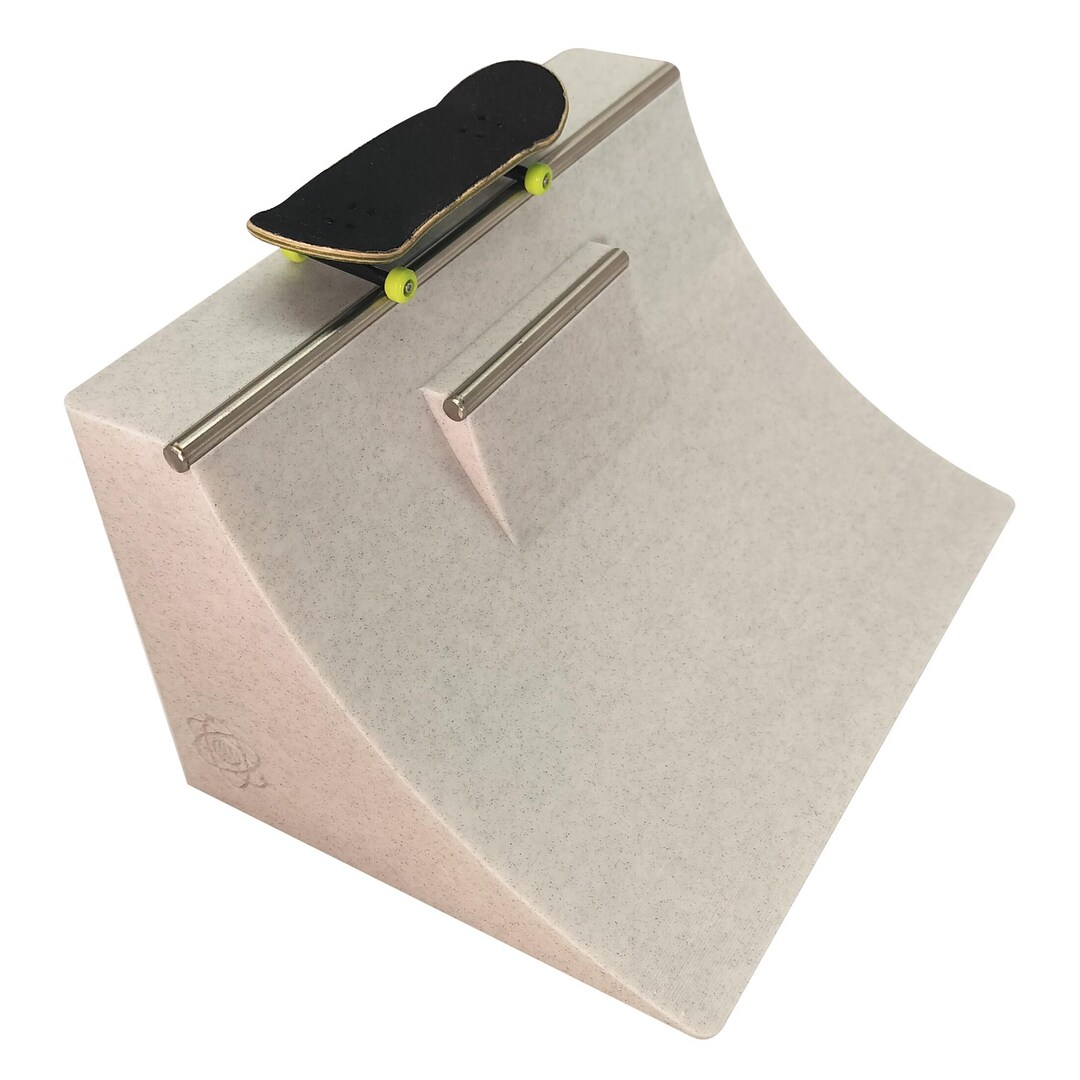 The Combo Quarter Pipe Ramp 4.5 Tall 8 Inches Wide Fingerboard Ramp ...