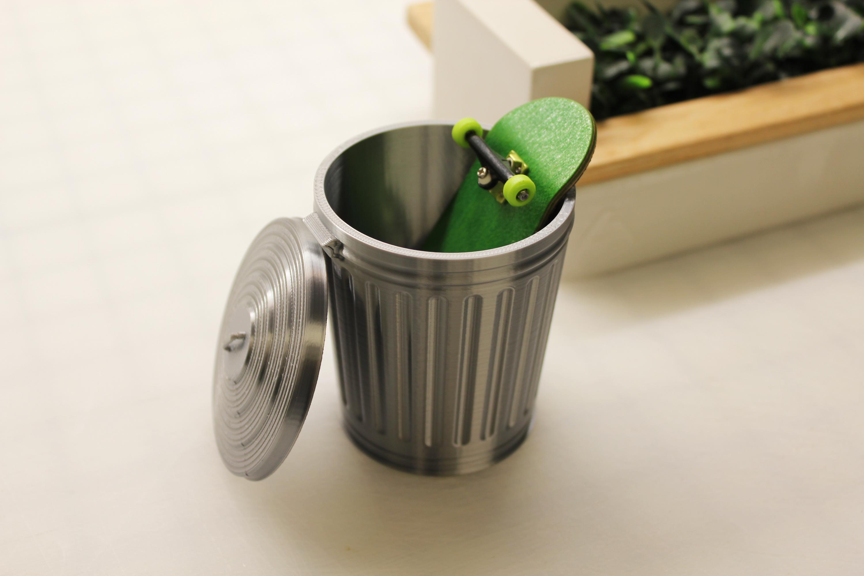 Miniature Trash Can W/ Lid | 3D Printed - Etsy