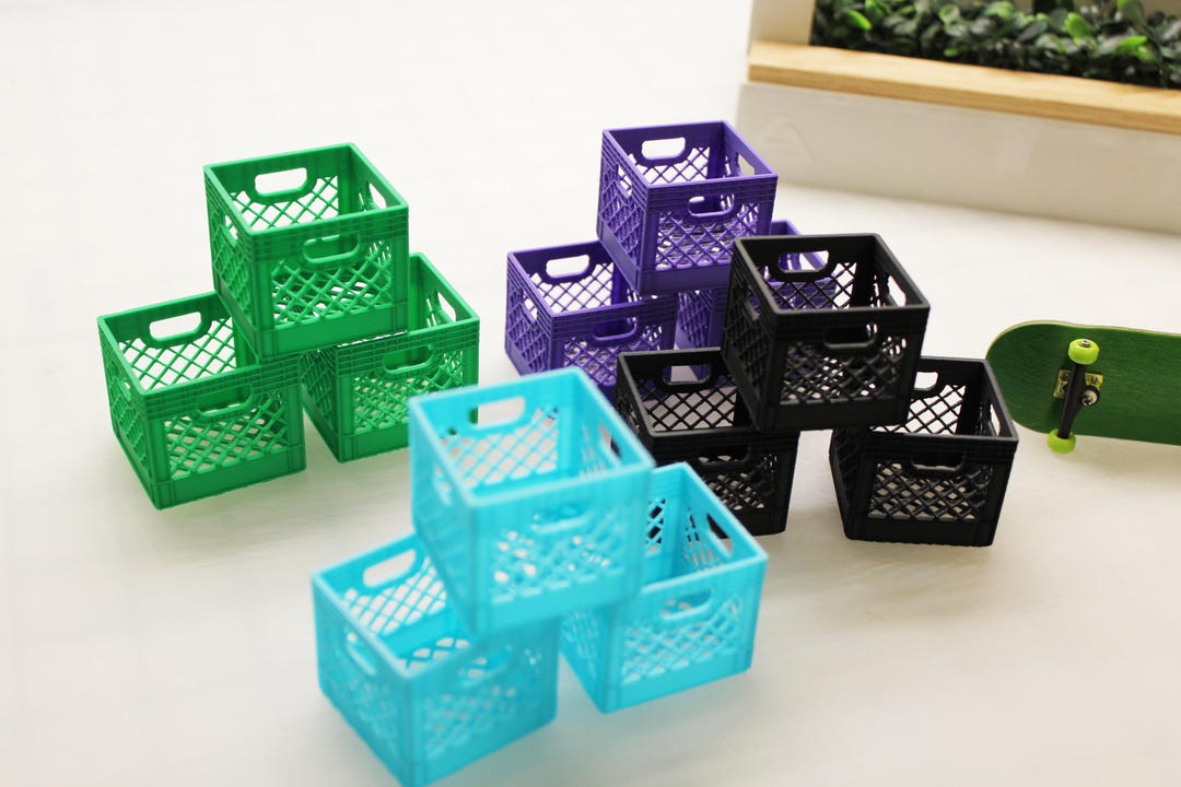 Miniature Milk Crates Pack of 3 | 3D Printed - Etsy