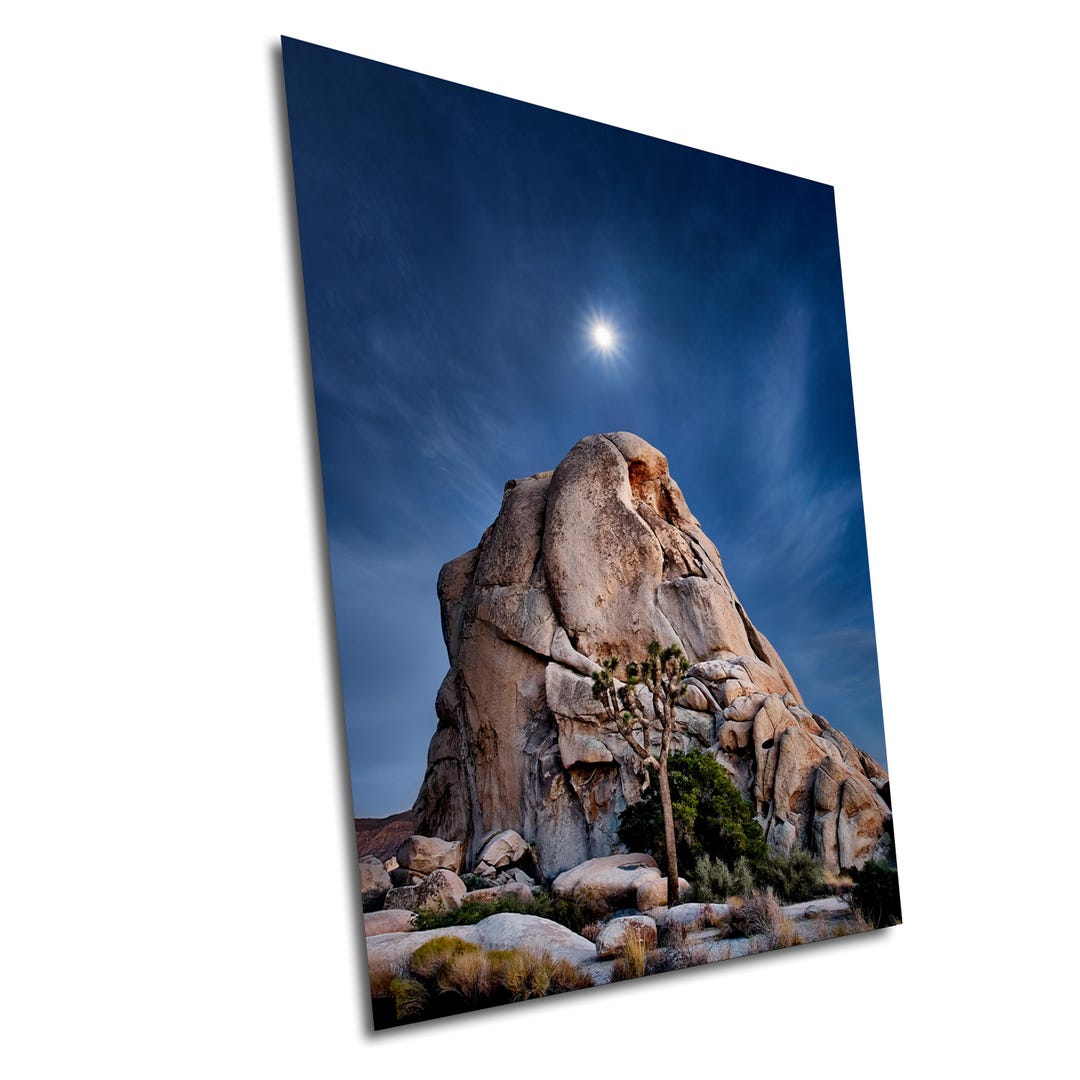 Joshua Tree Nightscape Print: Intersection Rock Light Painting Art - Etsy