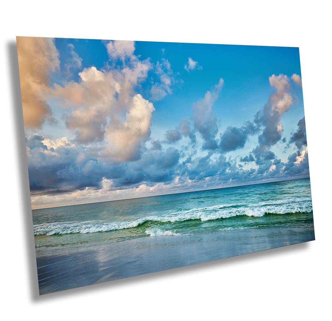 Vibrant Sunset Sky Over Emerald Coast - Captivating Colors Before ...