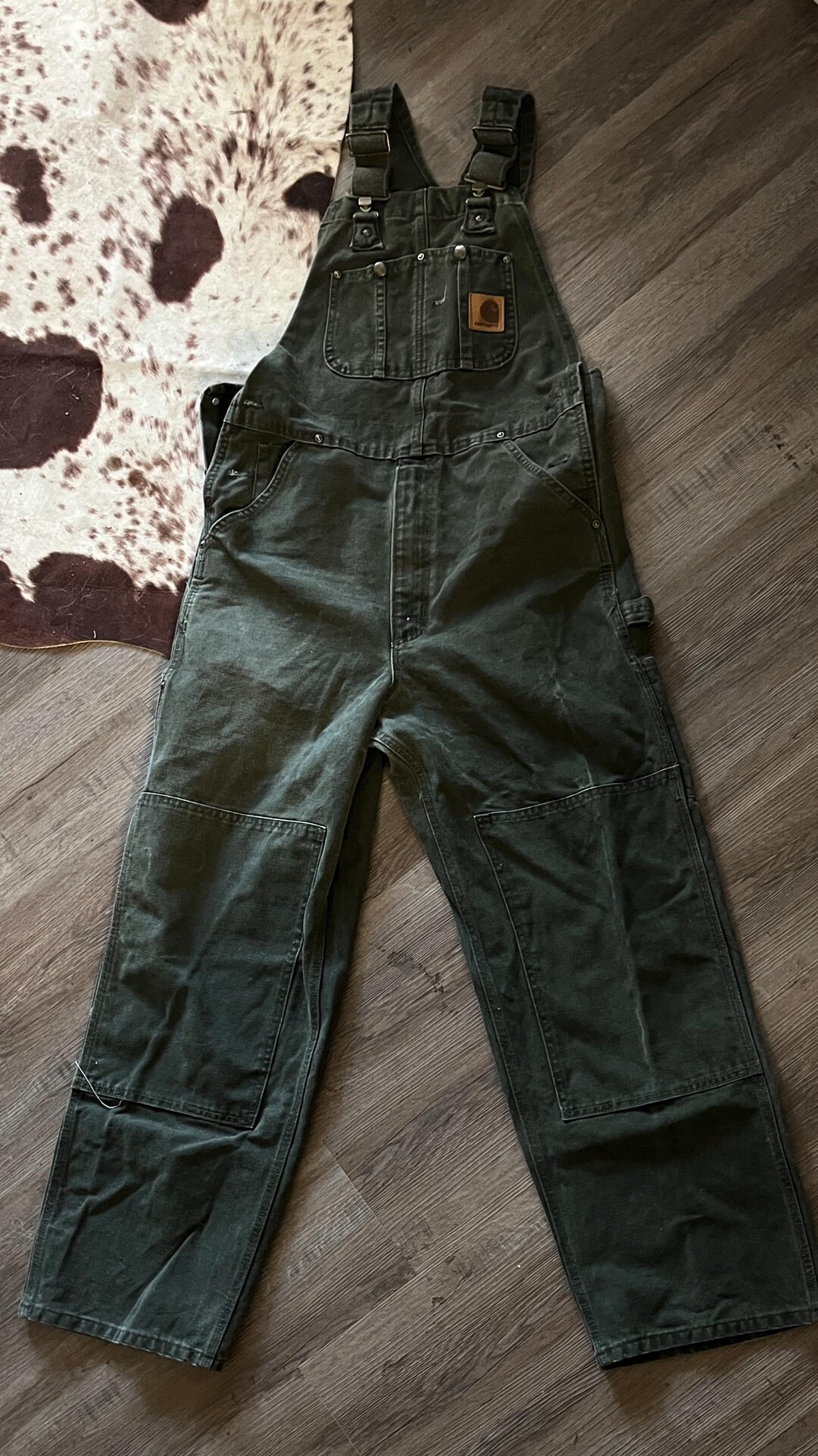 Vintage Olive Carhartt Overalls - Etsy