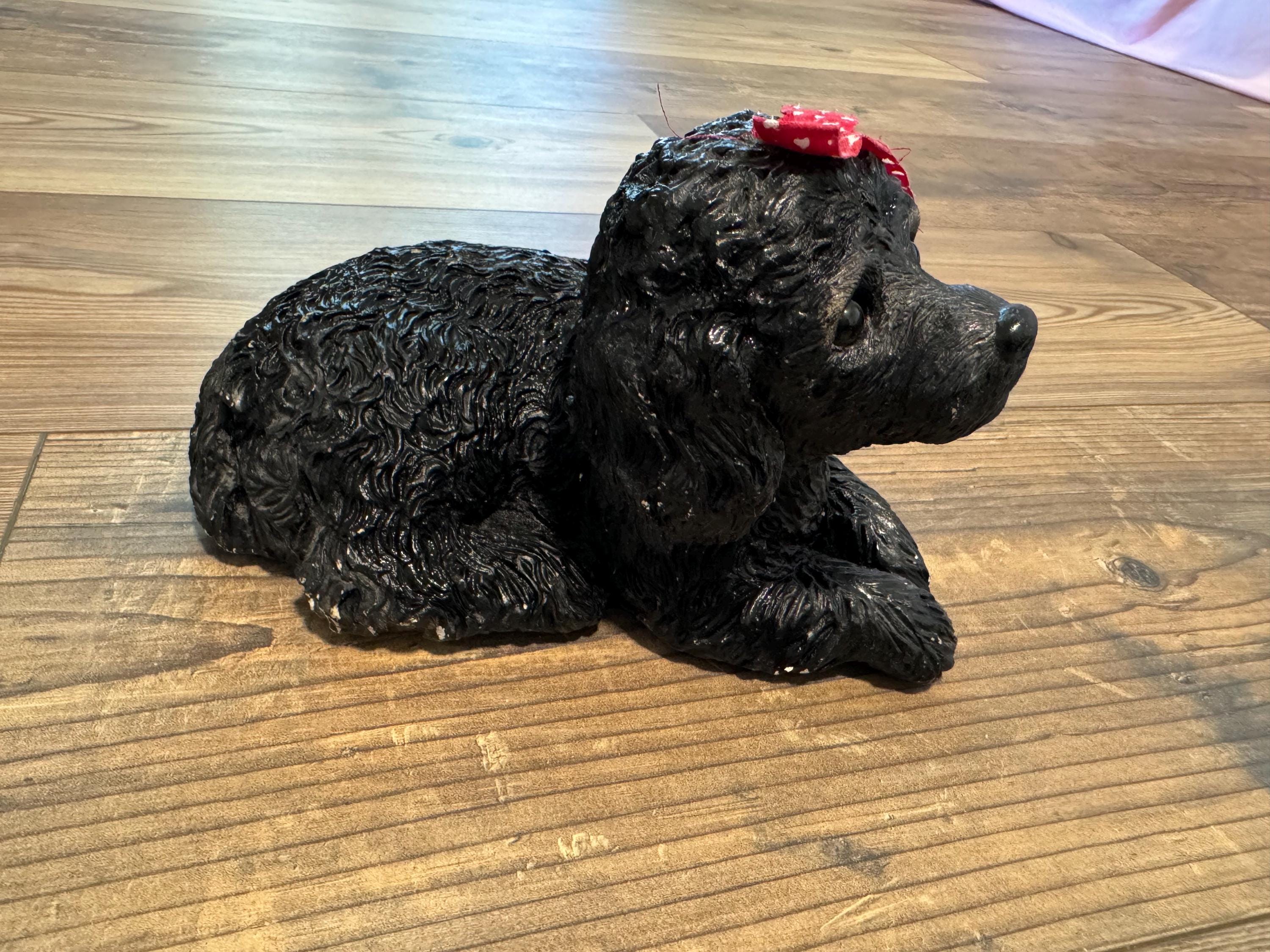 Vintage Sandicast Black Poodle Puppy Figurine Signed SANDRA BRUE - Etsy