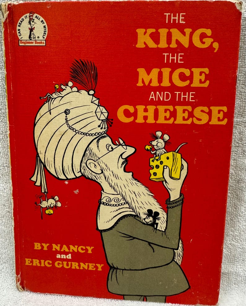 The King the Mice and the Cheese Nancy Eric Gurney Dr Seuss 1965 - Etsy