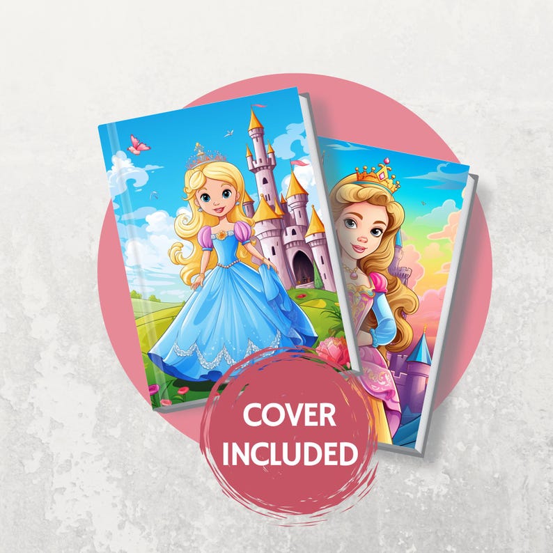 50 Pages Princess Coloring Pages 50 Printable Pages Fun for Kids ...