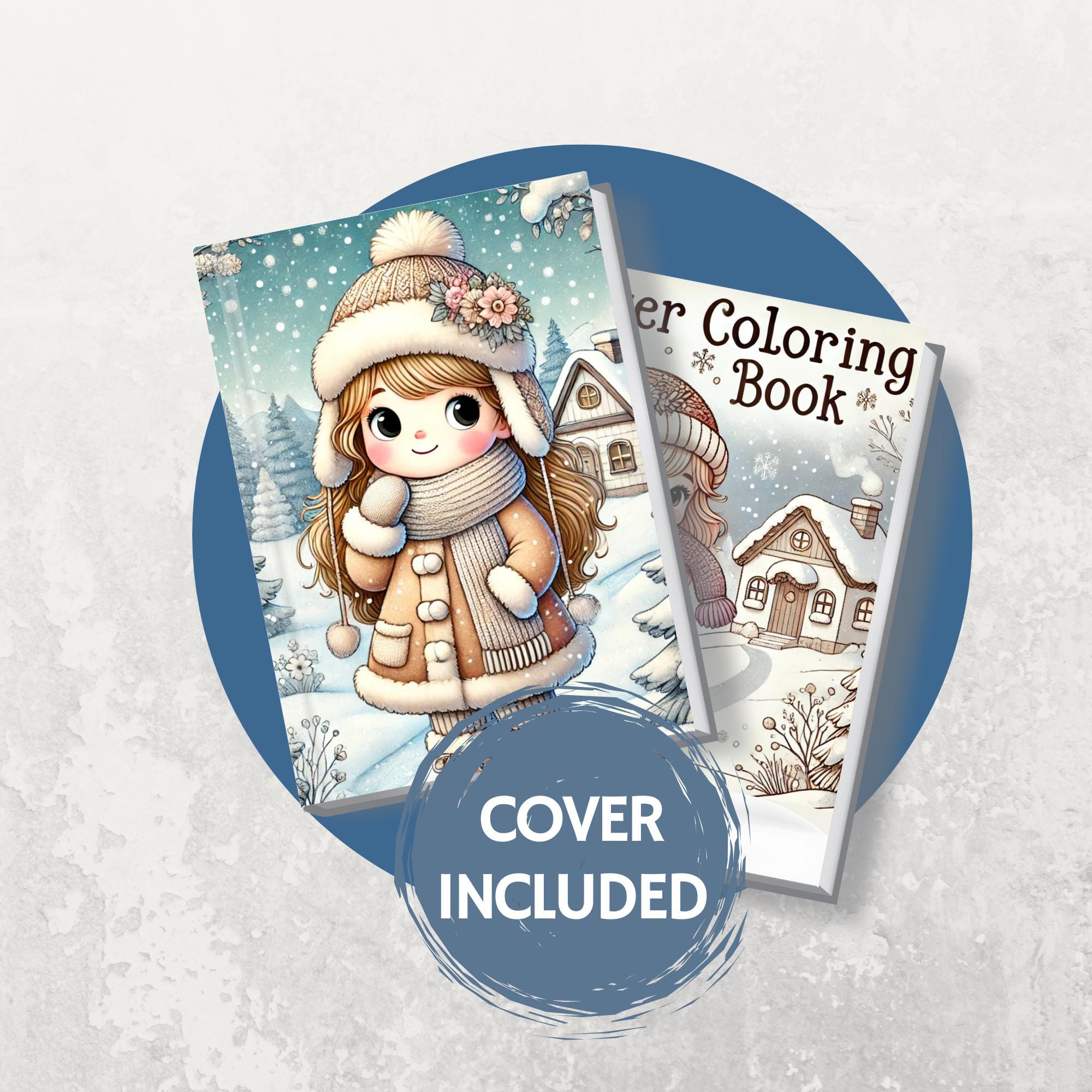 PLR 50 Pages Winter Coloring Pages | 50 Printable Pages | Fun for Kids ...