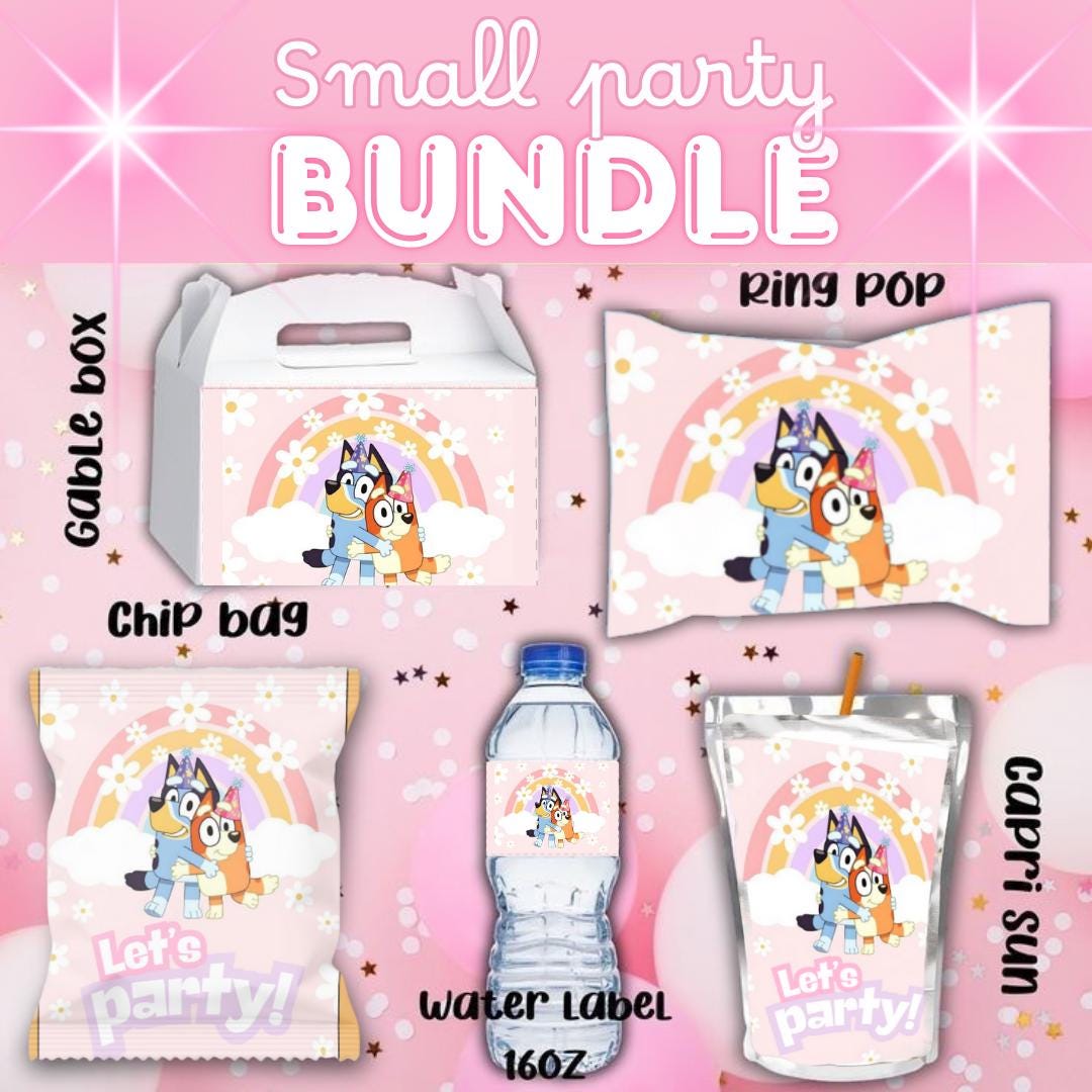 Bluey Small Party Favor Bundle DIY Printable - Etsy