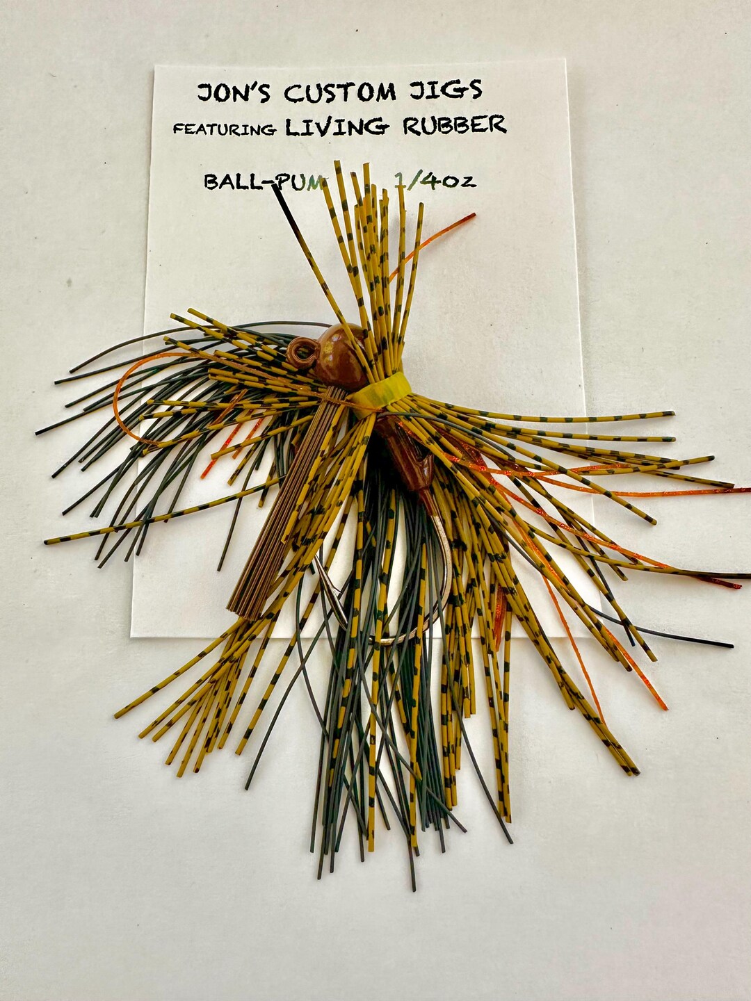 Jon's Custom Fishing Jigs Featuring Living Rubber 4-pack BALL HEAD - Etsy