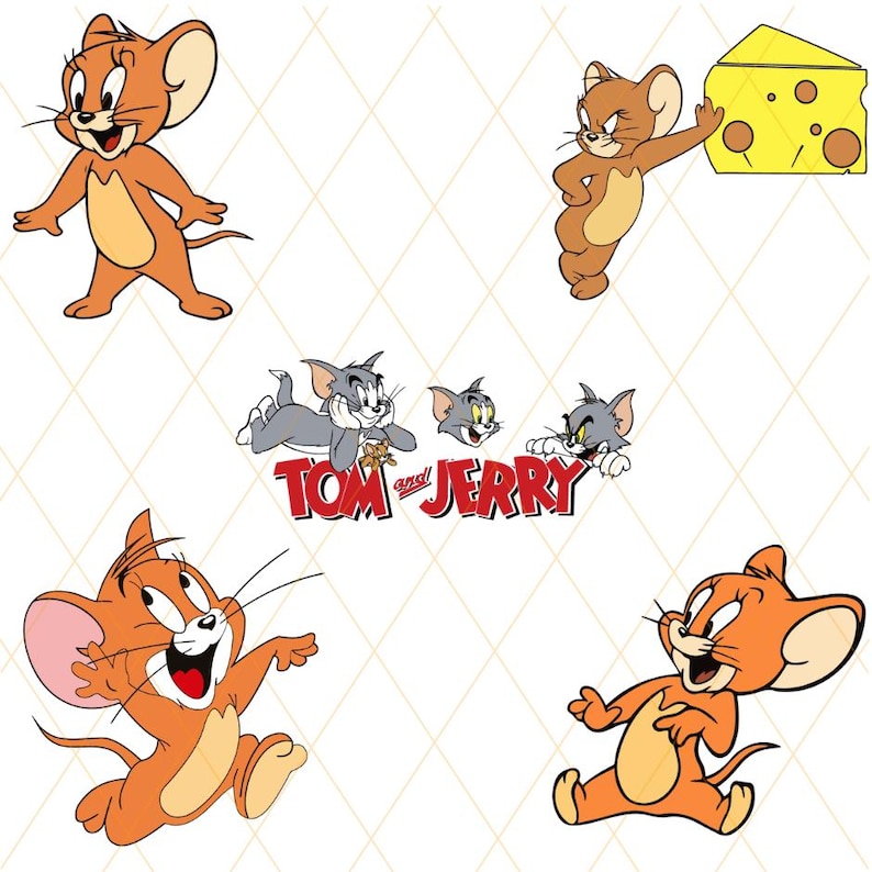 Tom Bundle, Cute Jerry SVG Digital File, Carttoon Movie Svg - Etsy