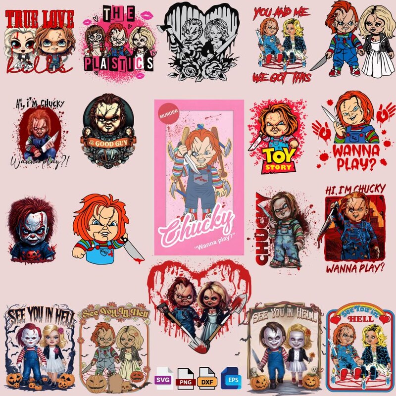 Chucky Silhouette Svg - Etsy