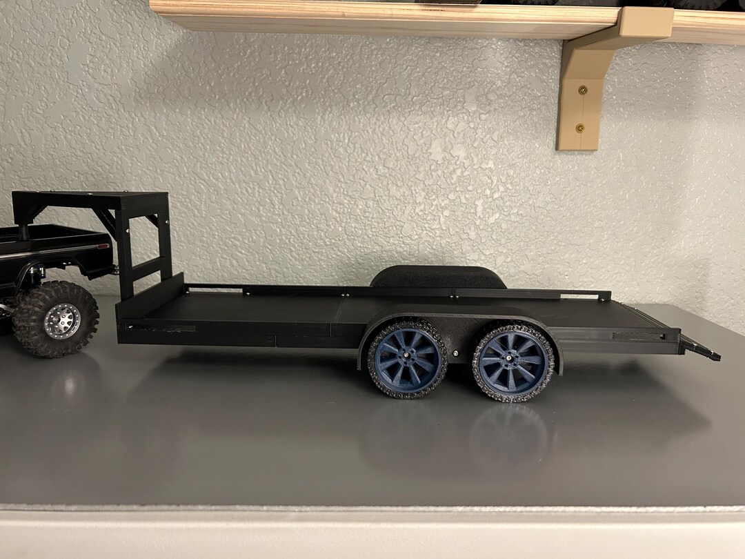 RC Trailer NEW Gooseneck Flat Bed Version, Toy Trailer, Model Trailer ...