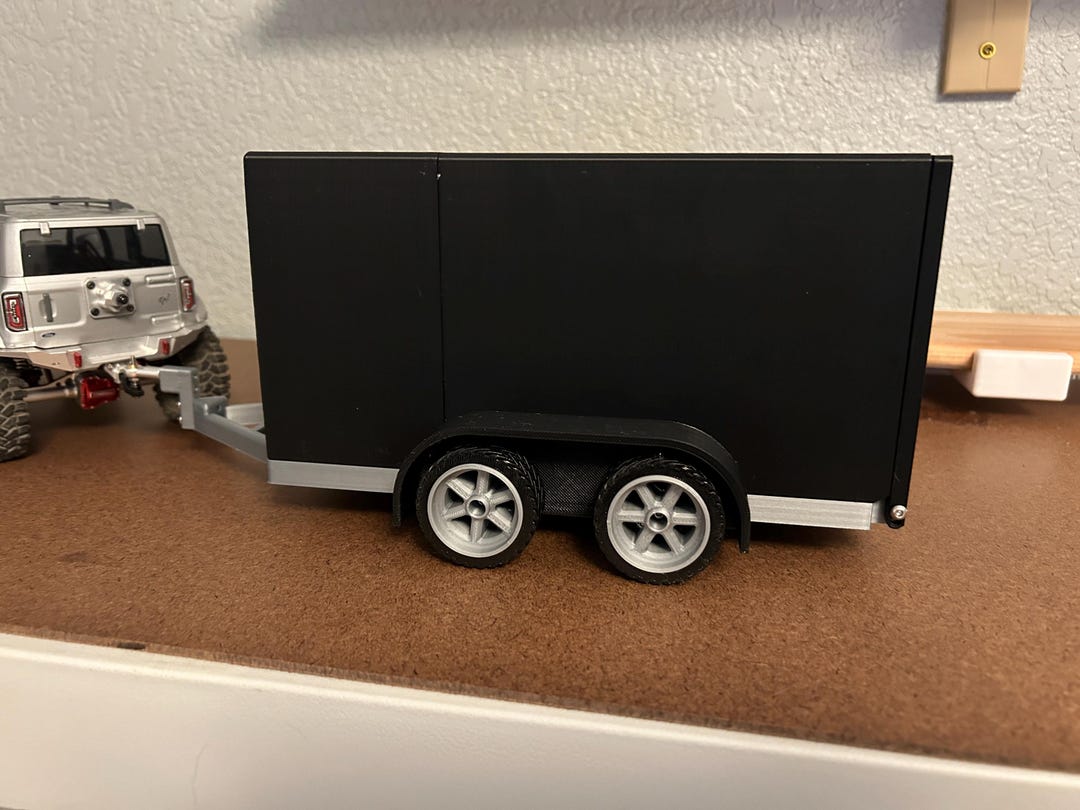 RC Enclosed Trailer, Toy Trailer, Model Trailer, 1/24, 1/18 Scale - Etsy
