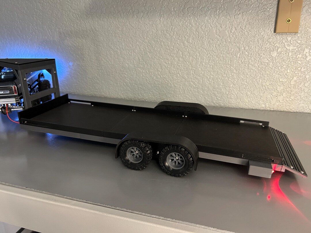 RC Trailer NEW Gooseneck Flat Bed Version, Toy Trailer, Model Trailer ...
