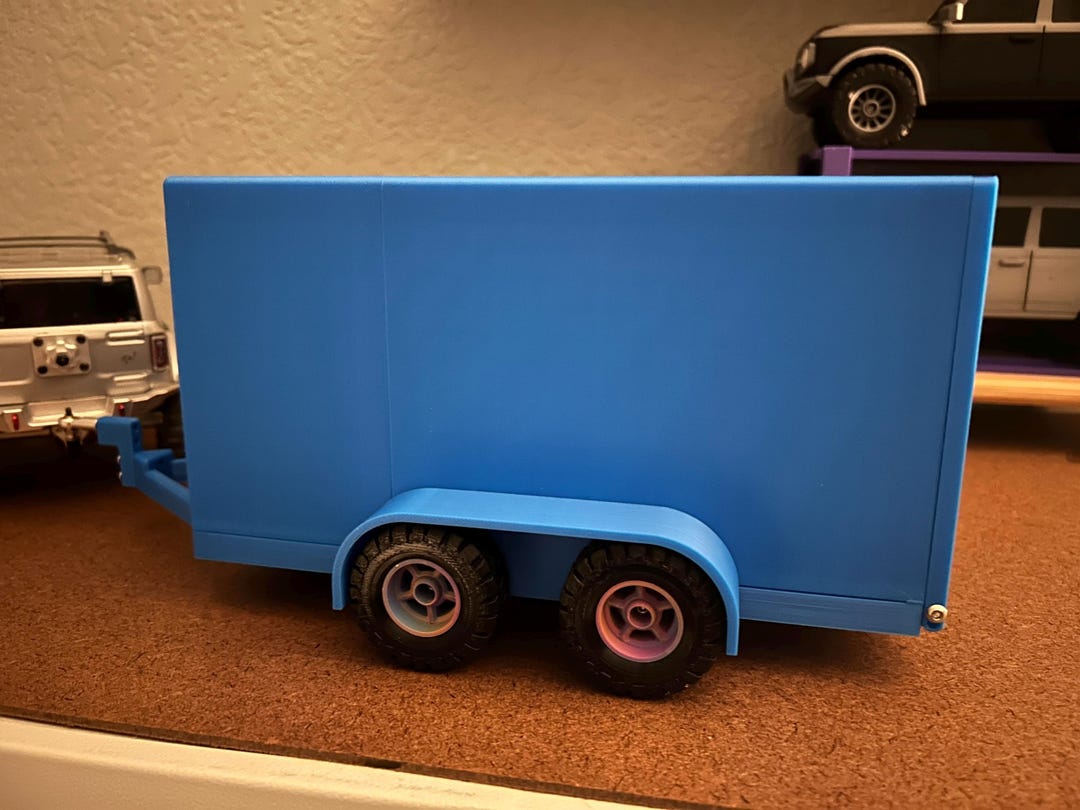 RC Enclosed Trailer, Toy Trailer, Model Trailer, 1/24, 1/18 Scale - Etsy