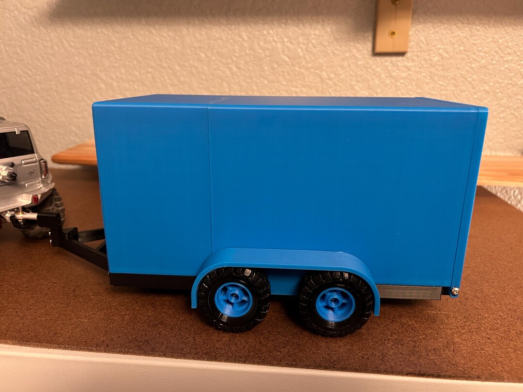 RC Enclosed Trailer, Toy Trailer, Model Trailer, 1/24, 1/18 Scale - Etsy