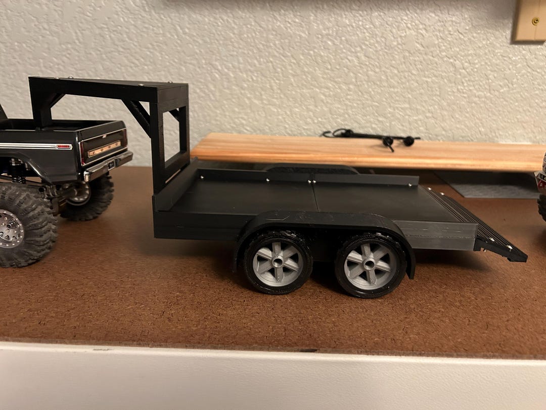 RC Trailer NEW Gooseneck Shorty With Dove Tail Loading, Toy Trailer ...