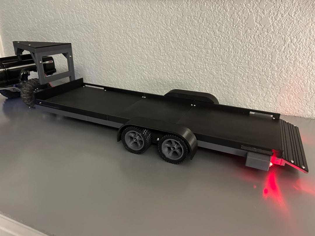 RC Trailer NEW Gooseneck Flat Bed Version, Toy Trailer, Model Trailer ...